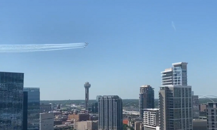 [Video] Watch the Blue Angels Flyover of Dallas